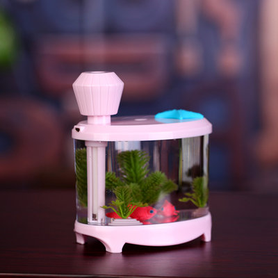 Fish Tank LED Light Humidifier Air Diffuser Purifier Atomizer essential oil diffuser difusor de aroma mist maker fogger supplier