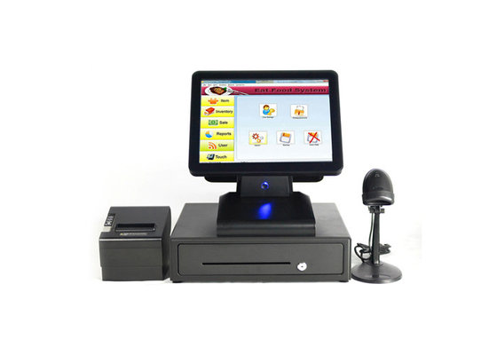 15 Inch All In One Retail EPOS Systems Restaurant Use With Win7 Test Version OS
