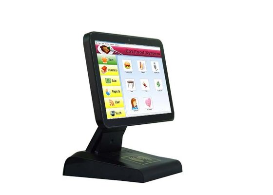 Software Pos Terminal Cash Register , Touch Screen Lcd Cash Register Low Power Dissipation