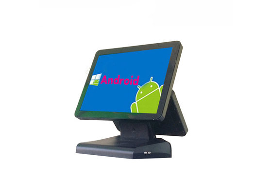 Black Color POS Dual Display Double Touch Cashing Machine Android All In One