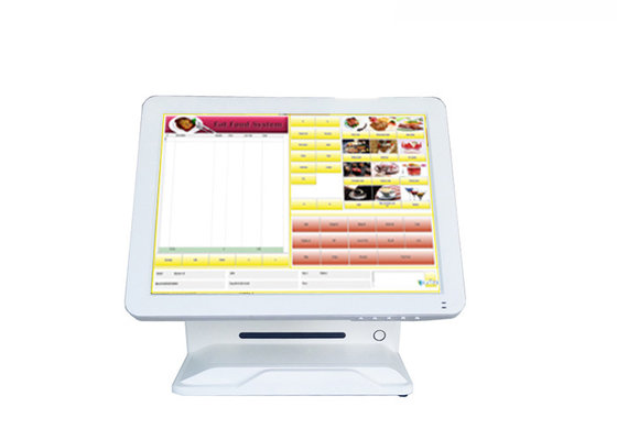 Attractive All In One Touchscreen POS Terminal Durable White Color 17.0 Kgs