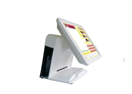 Attractive All In One Touchscreen POS Terminal Durable White Color 17.0 Kgs