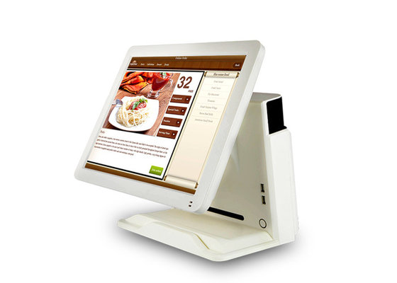 Touch Screen Retail POS Machine Waterproof With Card Reader High Brightness