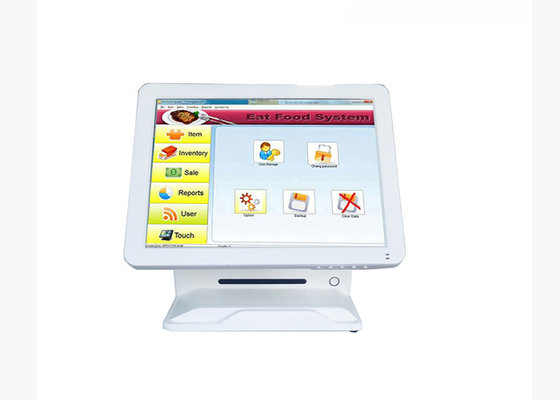Touch Screen All In One Pos System , Smart Pos Terminal With Built-In Card Reader