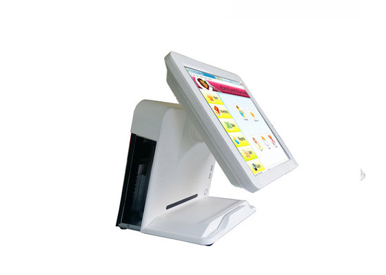 Touch Screen All In One Pos System , Smart Pos Terminal With Built-In Card Reader