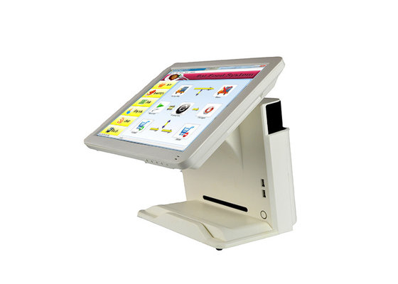 Touch Screen All In One Pos System , Smart Pos Terminal With Built-In Card Reader