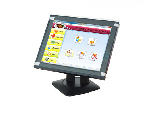 VGA / HDMI Input POS Touch Screen Monitor With Remote Control 20W Power Consumption
