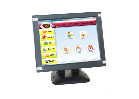Wide Angle Point Of Sale Touch Screen Monitor , TFT Restaurant Touch Screen Monitor