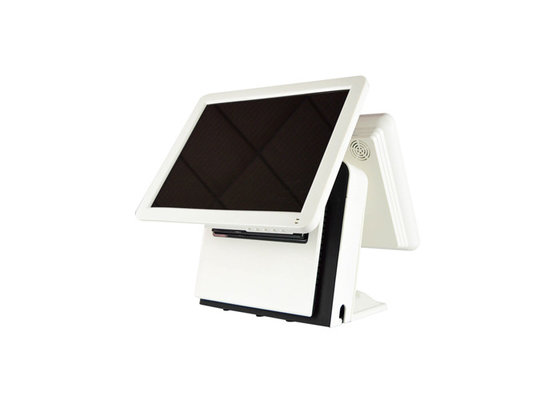 15 Inch Windows Dual Screen Pos System , Double Display Embedded Pos System