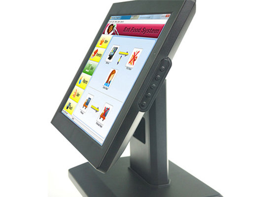 High Resoution 12" POS Touch Screen Monitor TFT LED With Adjustable Stand