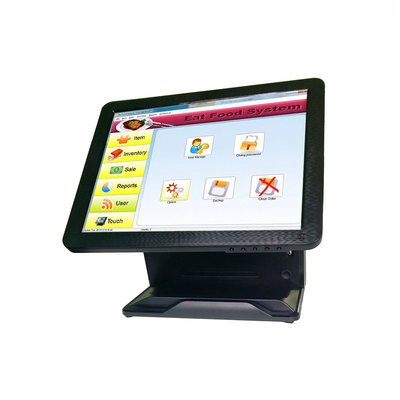 15" Resistive POS Touch Screen Computer ABS Shell With Buillt - In Card Reader