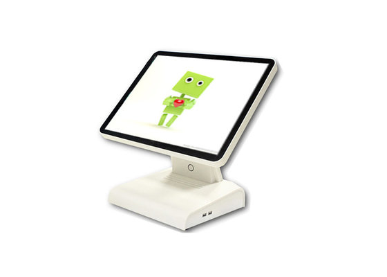 Android Smart POS Touch Screen Monitor White Color TFT Panel High Performance