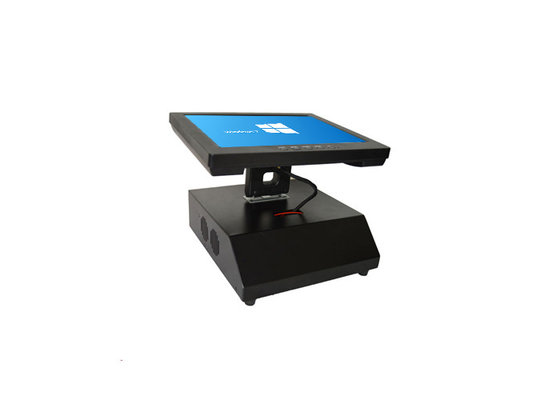 Black Software Epos System For Restaurant , 12 Inch Pos Touch Screen Computer