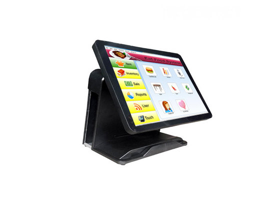 15'' PC All In One Touch Screen Cash Register With Card Reader / VFD High Resolution
