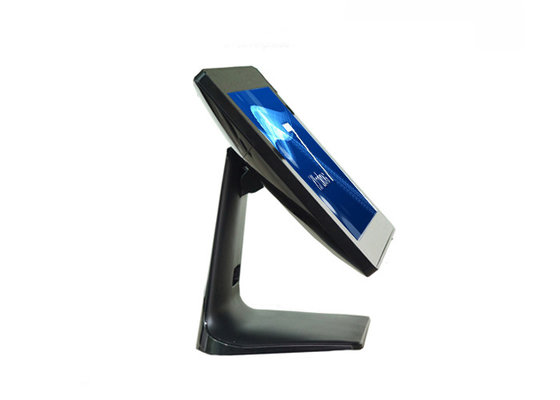 Pure Flat LCD POS Touch Screen Computer All In One Windows System Black Color