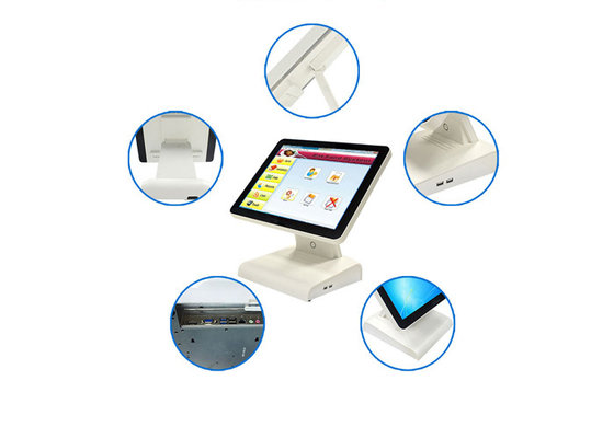 Fanless Direct Touch All In One Pos Machine , Touch Pos Terminal With DDRIII Memory