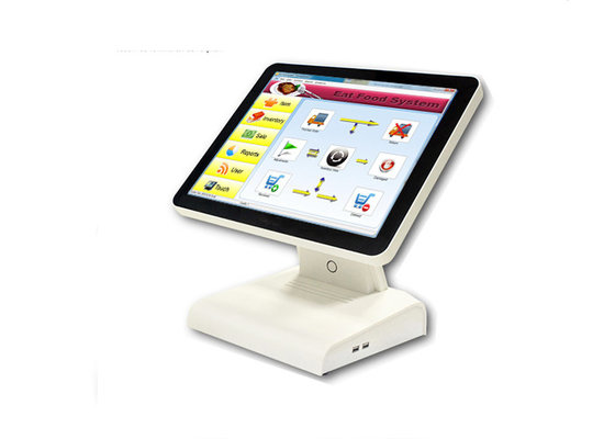 15 Inch Fanless Resistive Touch Screen Cash Register Windows Based High Definition