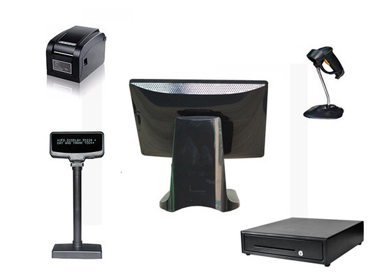 Panel Mounted Epos Systems For Small Business , Pc Cash Register With Bluetooth