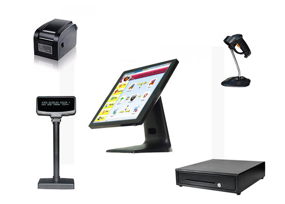 Panel Mounted Epos Systems For Small Business , Pc Cash Register With Bluetooth