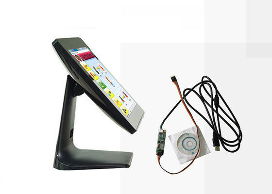 15 Inch AIO Point Of Sale Pos Terminal , Stable Flat Supermarket Pos System