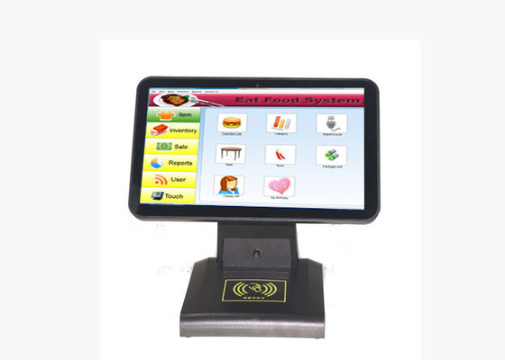 High Resolving Power Retail POS Terminal Single Screen Windows PC Supported