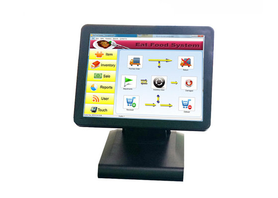 Fanless Quad Core Touch Screen Register For Restaurant , Capacitive Touch Pos Machine