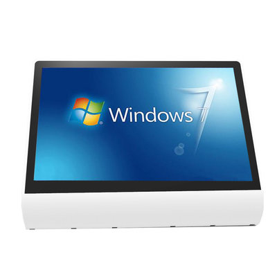 Flat Capacitive Screen Embedded Pos System White Color 12 Inch Hig Resolution