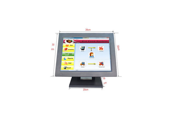 Black / White All In One Touchscreen POS Terminal Bluetooth For SuperMarket