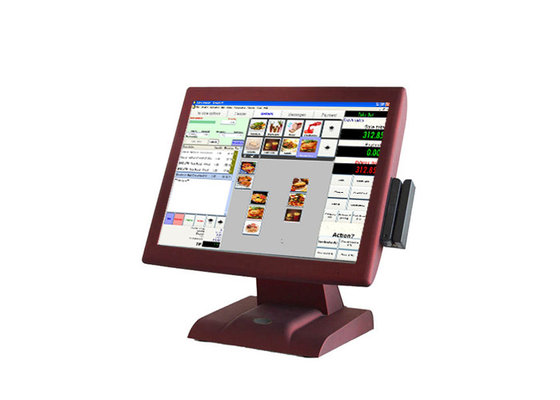 15 Inch LCD TFT Resistive Touch Screen POS PC  Hardware Cashier Support Windows OS