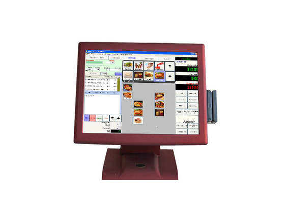 15 Inch LCD TFT Resistive Touch Screen POS PC  Hardware Cashier Support Windows OS