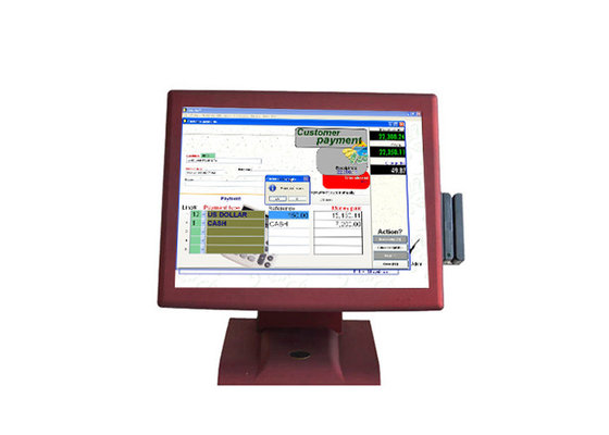 Supermarket Cashier Equipment POS System J1900 CPU 15 Inch Completed POS Hardware For POS Solution