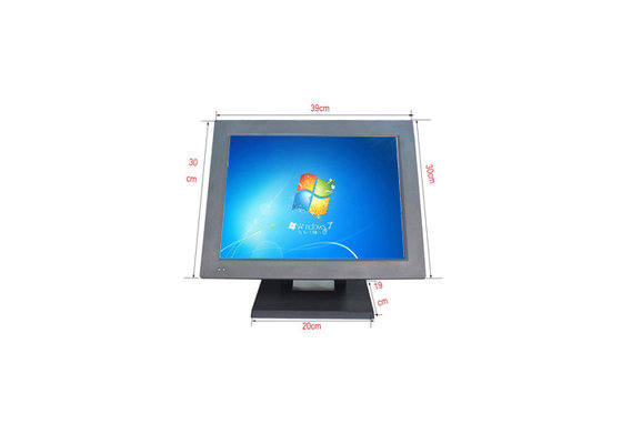 15 Inch Touch Screen Cash Register Hotel POS System Metal Grey Color