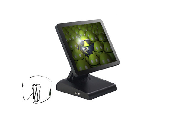 Black Android POS Smart Terminal Price / LCD Touch Screen With Pure Screen / All In One Ponit of Sale For Hotle
