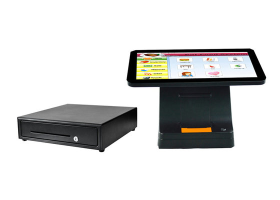 Touch Screen Pos Terminal / All In One POS Terminal 410 MM Cash Drawer