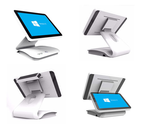 15 . 6 Inch Capacitive Touch Screen POS Terminal White Color Fanless Factory Sales