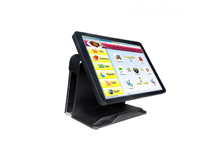 15 Resistive Touch Screen Cash Register All In One Full Flat High Operate Speed