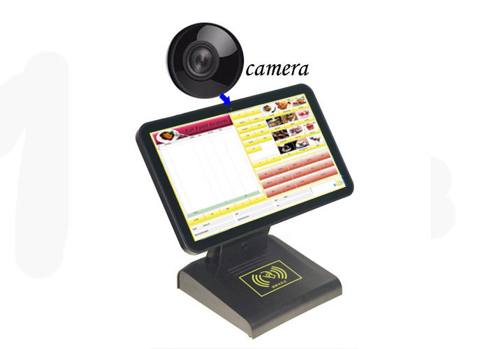 Black Color Retail POS Terminal Touch Screen Waterproof With NFC 2GB Memory