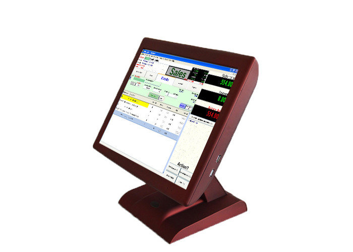 LCD Fanless Screen All In One Pos Computer , Windows OS All In One Cash Register