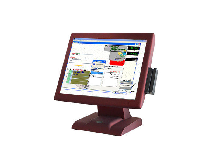 Supermarket Cashier Equipment POS System J1900 CPU 15 Inch Completed POS Hardware For POS Solution