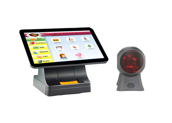 15.6 Inch Touch Screen All In One Pos Machine Restaurant Retail 2D Scanner