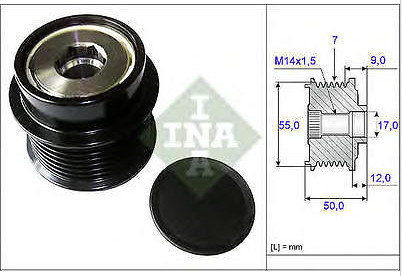 China OEM Ina Pulley 535 0198 10 Freewheel Clutch Overrunning Alternator Pulley distributor