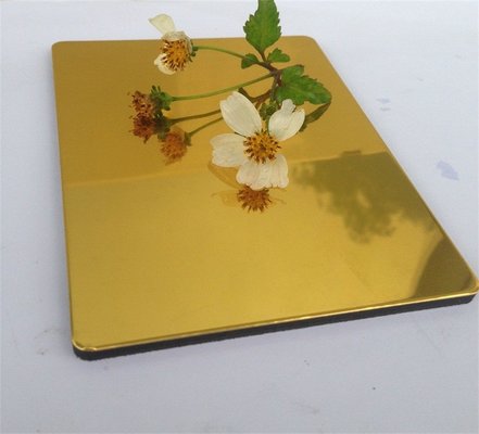 1220x2440x 4mm silver Mirror Aluminum Composite Panel