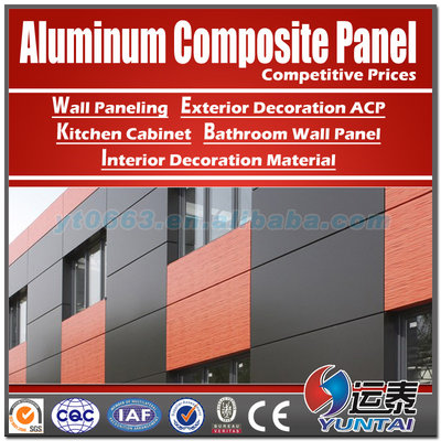 1220x2440x 4mm metal silver Aluminum Composite Panel interior decoration quality ACP sheets 20 years warantty