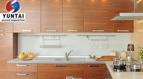 2mm wooden design Aluminum Composite Panel for Kitchenware furniture cover