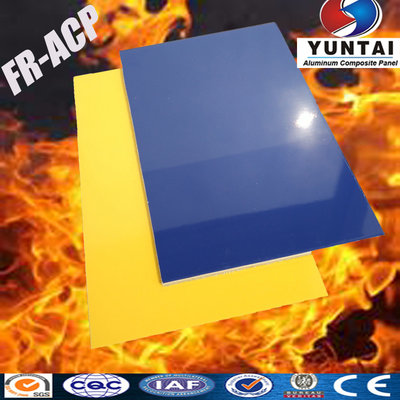 Fire resistant wall covers in Aluminum Composite Panel 4mm PVDF coated Fire retardant core Building decoration material