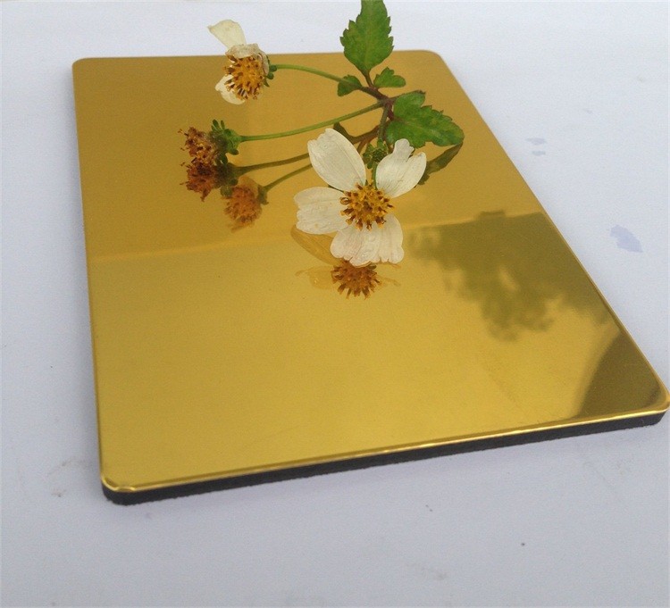 3mm 4mm 5mm  Mirror Aluminum Composite Panel wall paneling cladding ACP sheet Alucobond best price