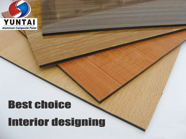 2mm wooden design Aluminum Composite Panel for Kitchenware furniture cover