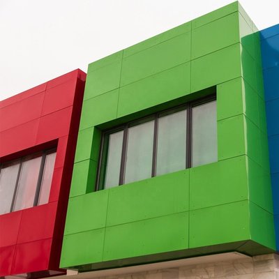 MKS001 Outdoor PVDF Aluminum Composite Panel PVD Colored Decorative Material
