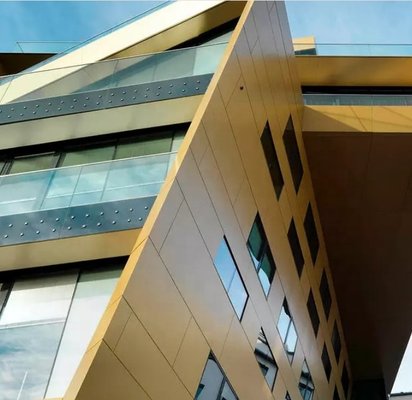 MKS001 Outdoor PVDF Aluminum Composite Panel PVD Colored Decorative Material