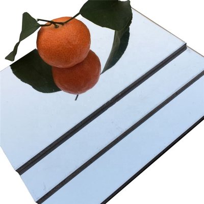 4x8 MKS001 Outdoor Mirror Aluminum Composite Panel For Kitchen Cabinets PVD Colored